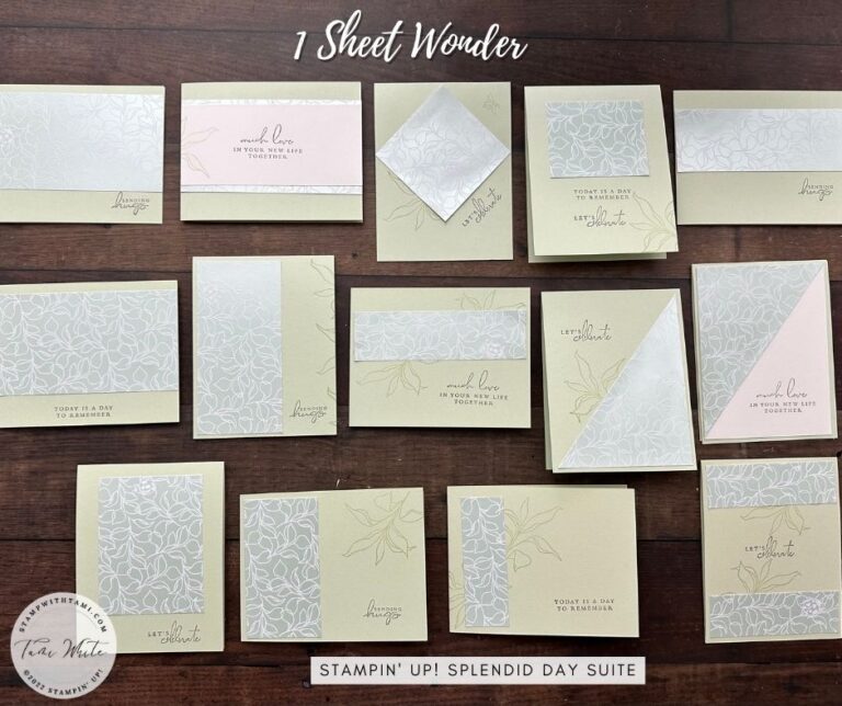BLOG HOP & VIDEO: 1 SHEET WONDERS [SERIES PART 1] | Stampin Up ...