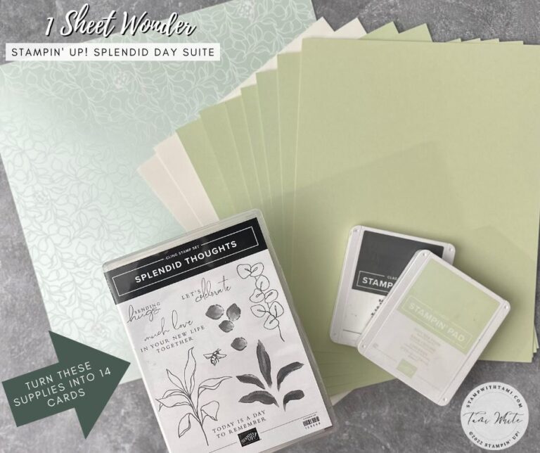 BLOG HOP & VIDEO: 1 SHEET WONDERS [SERIES PART 1] | Stampin Up ...