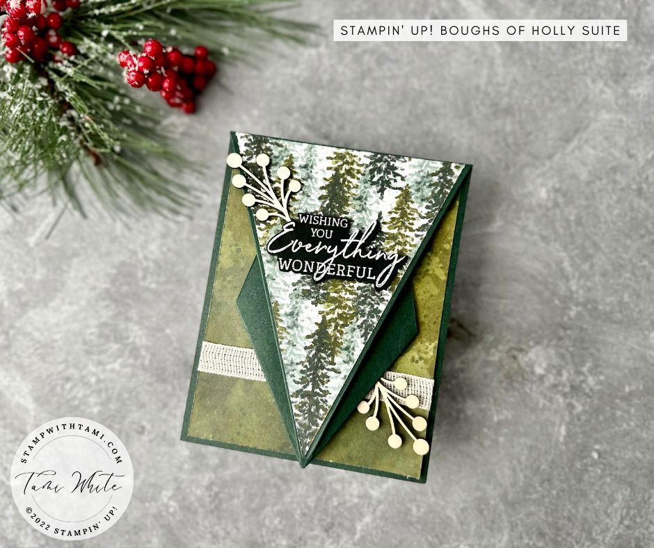 Boughs of Holly [Arrow Fold Card Set] | Stampin Up Party