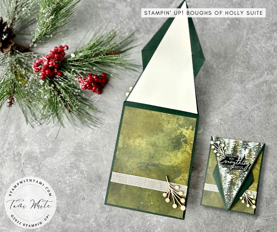 Boughs of Holly [Arrow Fold Card Set] | Stampin Up Party