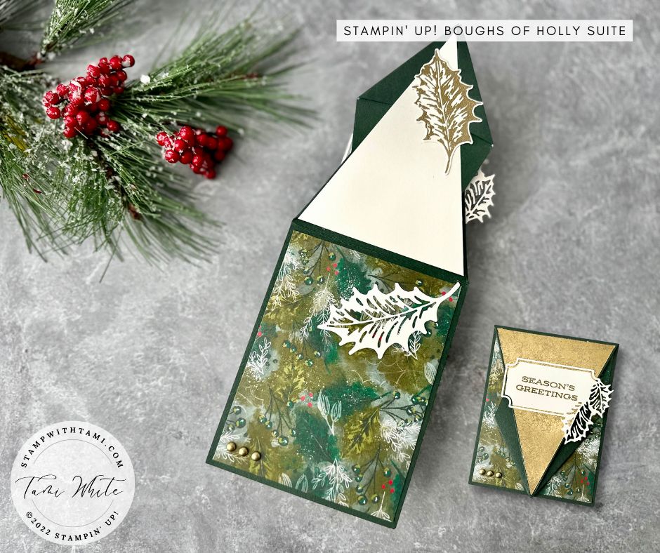 Boughs of Holly [Arrow Fold Card Set] | Stampin Up Party