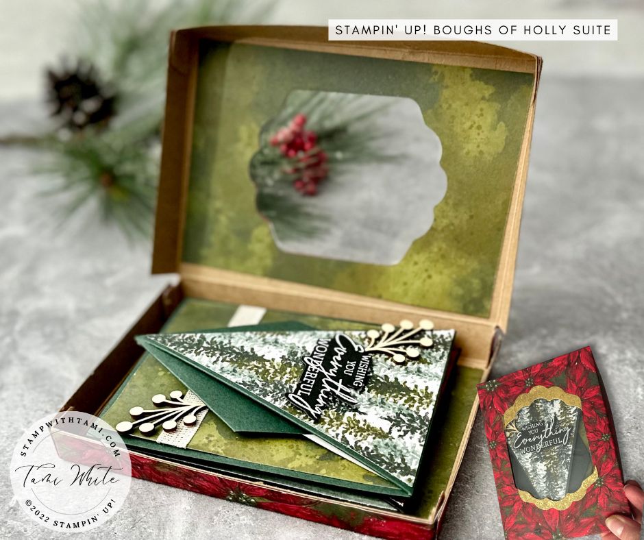 Boughs of Holly [Arrow Fold Card Set] | Stampin Up Party