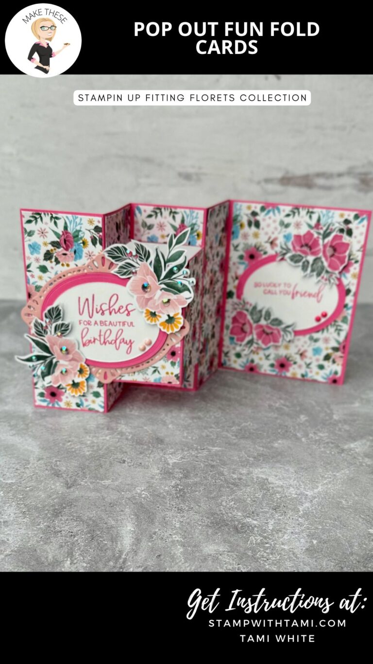 Framed Florets Pop Out Fun Fold Card | Stampin Up Party Crackers