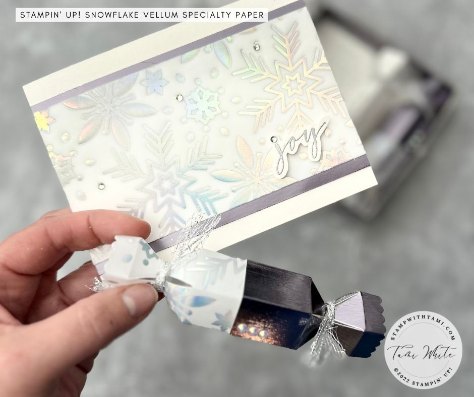 Snowflake Vellum [Party Cracker Series #7] | Stampin Up Party Crackers