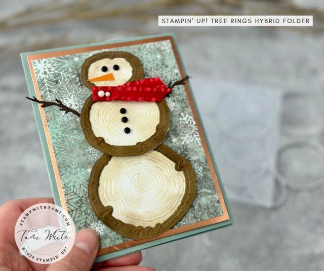 Tree Rings Snowman Card | Stampin Up