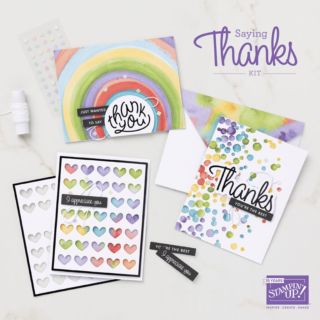 Saying Thanks card kit | Stampin' Up | StampWithTami.com