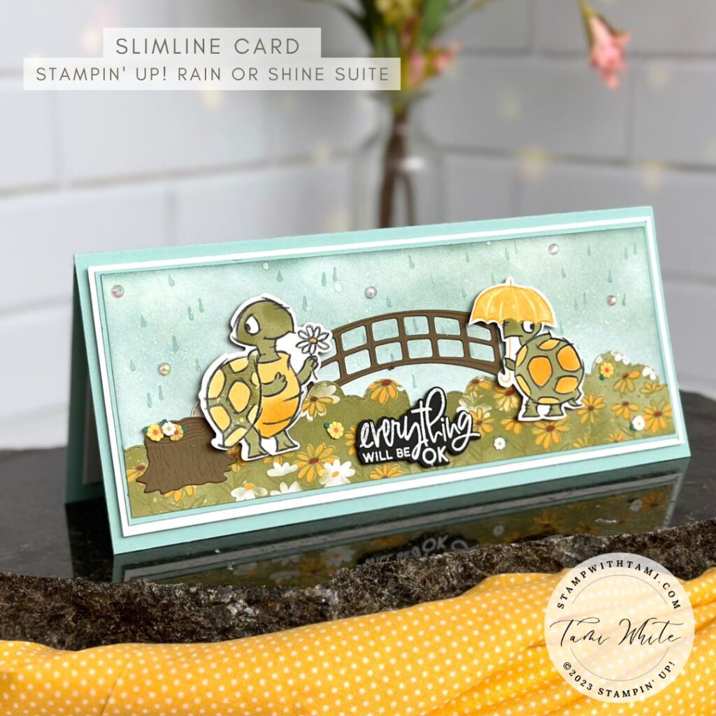 Slimline Card [Rain or Shine Series #5] | Stampin Up