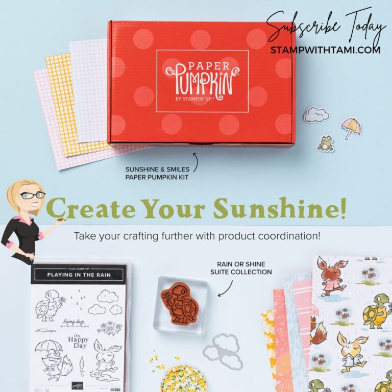 Sunshine & Smiles - February 2023 Paper Pumpkin Kit | Stampin Up | StampWithTami