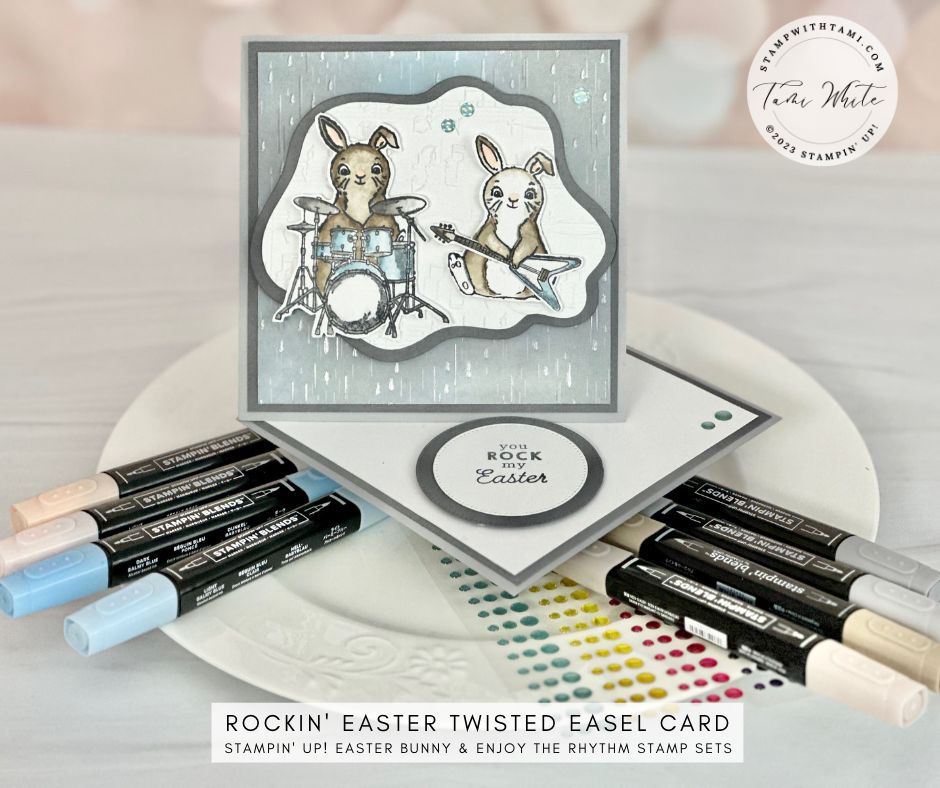 Rockin' with the Easter Bunny Twisted Easel cards 🐰🐰🐰