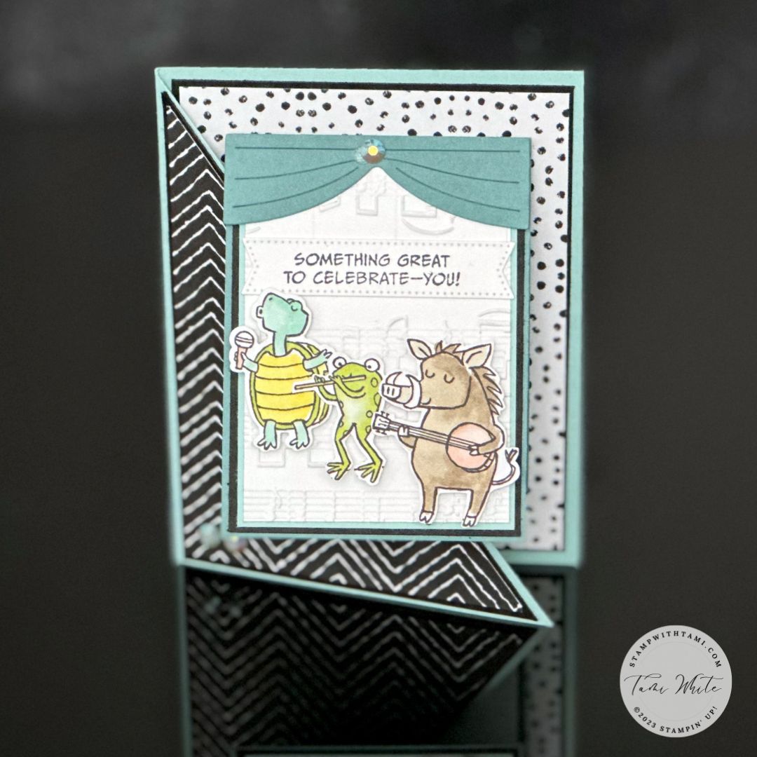 DIAGONAL JOY FOLD WITH ZOO CREW [SERIES #11] - Stampin' Up ...