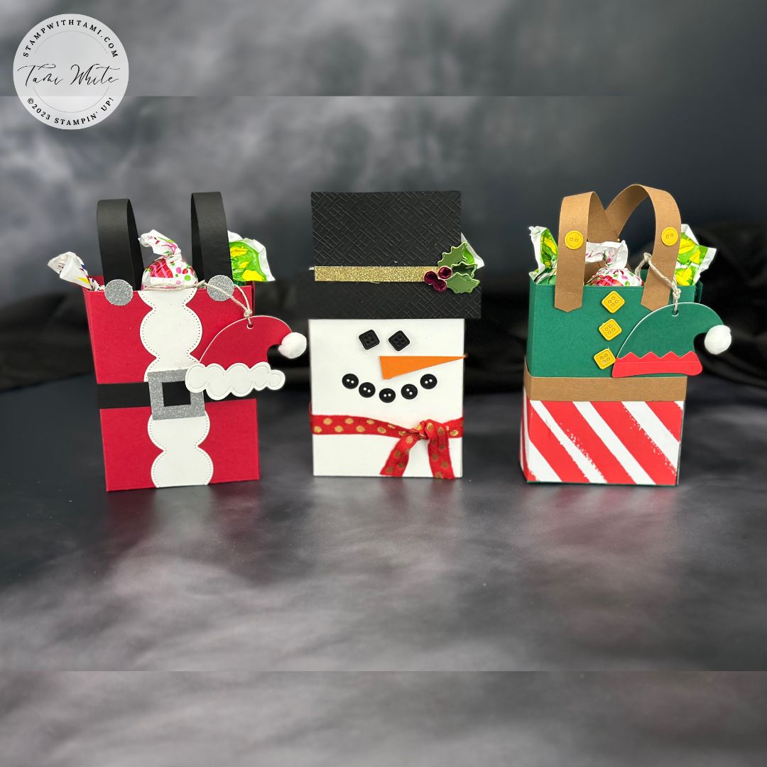 Holiday Character Favor Boxes [Trick or Treat Series #14-16] - Stampin ...