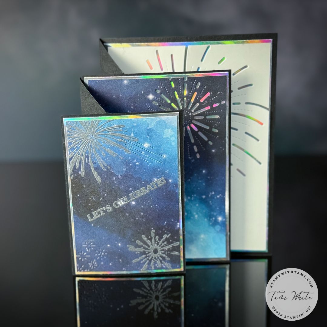 Light the Sky Card [Cascading Pleats Series #8] - Stampin' Up ...