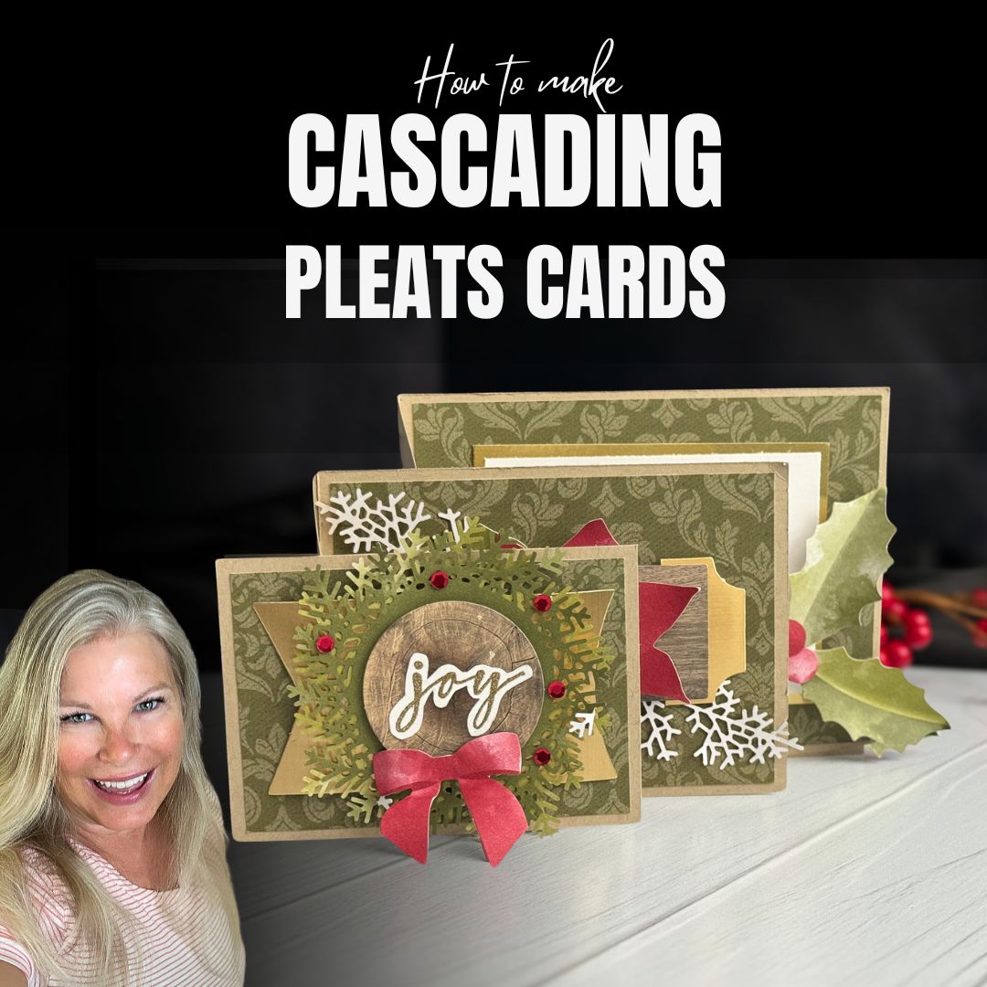 BLOG HOP & VIDEO: Cascading Pleats Rustic Christmas Card #1 - Stampin ...