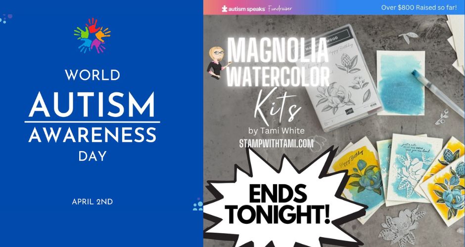 Magnolia Watercolor Technique Kits – Autism Awareness – Over $800 ...