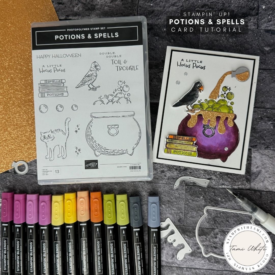 Sparkly Hocus Pocus Card from Potions & Spells – Card #3 - Stampin' Up ...