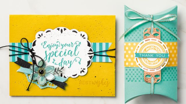 CARD: Oh darling you are fabulous from the Stitched All Around Bundle ...