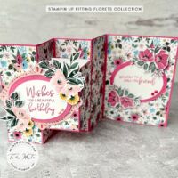 Fitting Florets Fun Fold Designer Paper Cards | Stampin Up Party Crackers