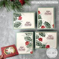 Angled Gatefold Card Set [Boughs of Holly Series] | Stampin Up Fun Fold Cards